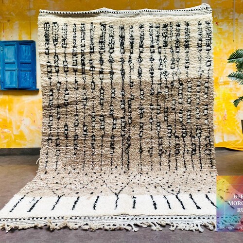 Beni Ourain Rug Authentic Moroccan Rug Berber Carpet - Etsy
