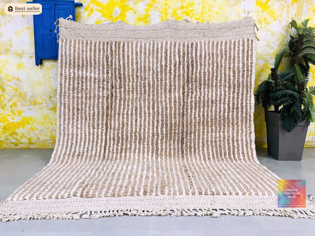 Berber Rug, Tapis Berbere, Moroccan Rug Hand Knotted, Beni Ourain Rug ...