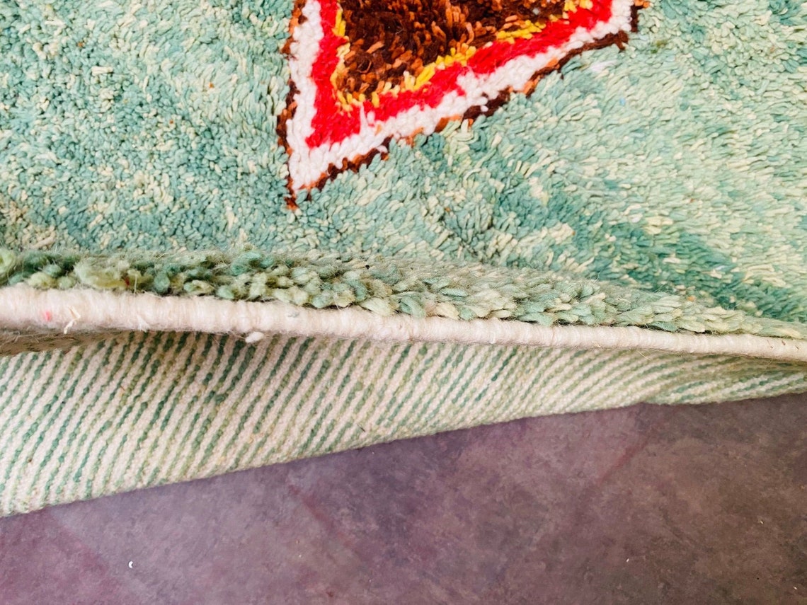 All Sizes Green Beni Ourain Rug Authentic Custom Moroccan | Etsy