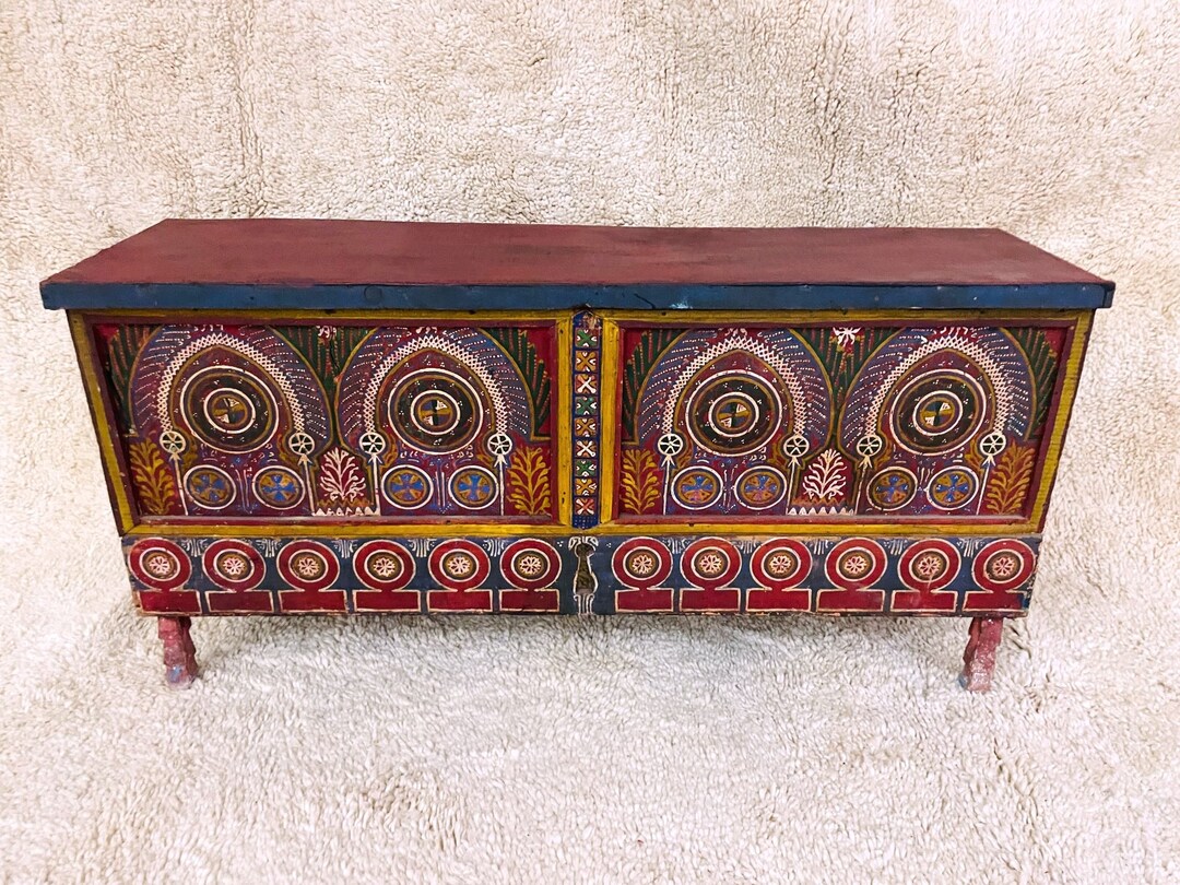 Rustic Vintage Wooden Box, Furniture Wooden Box, Living Room Wooden Box ...