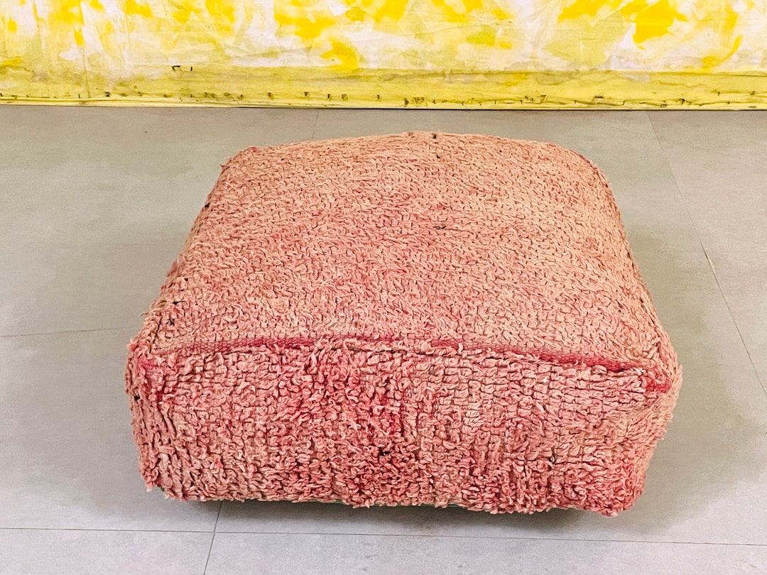 Morocco Kilim Pouf, Outdoor Furniture Pouf, Vintage Moroccan Ottoman ...