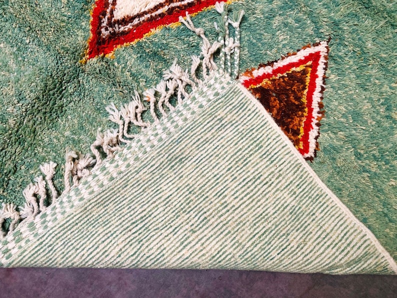All Sizes Green Beni Ourain Rug Authentic Custom Moroccan | Etsy