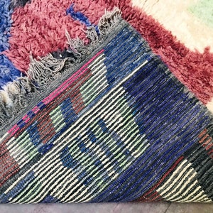 Unique Multicolor Moroccan Wool Rug 5x8 Authentic - Etsy