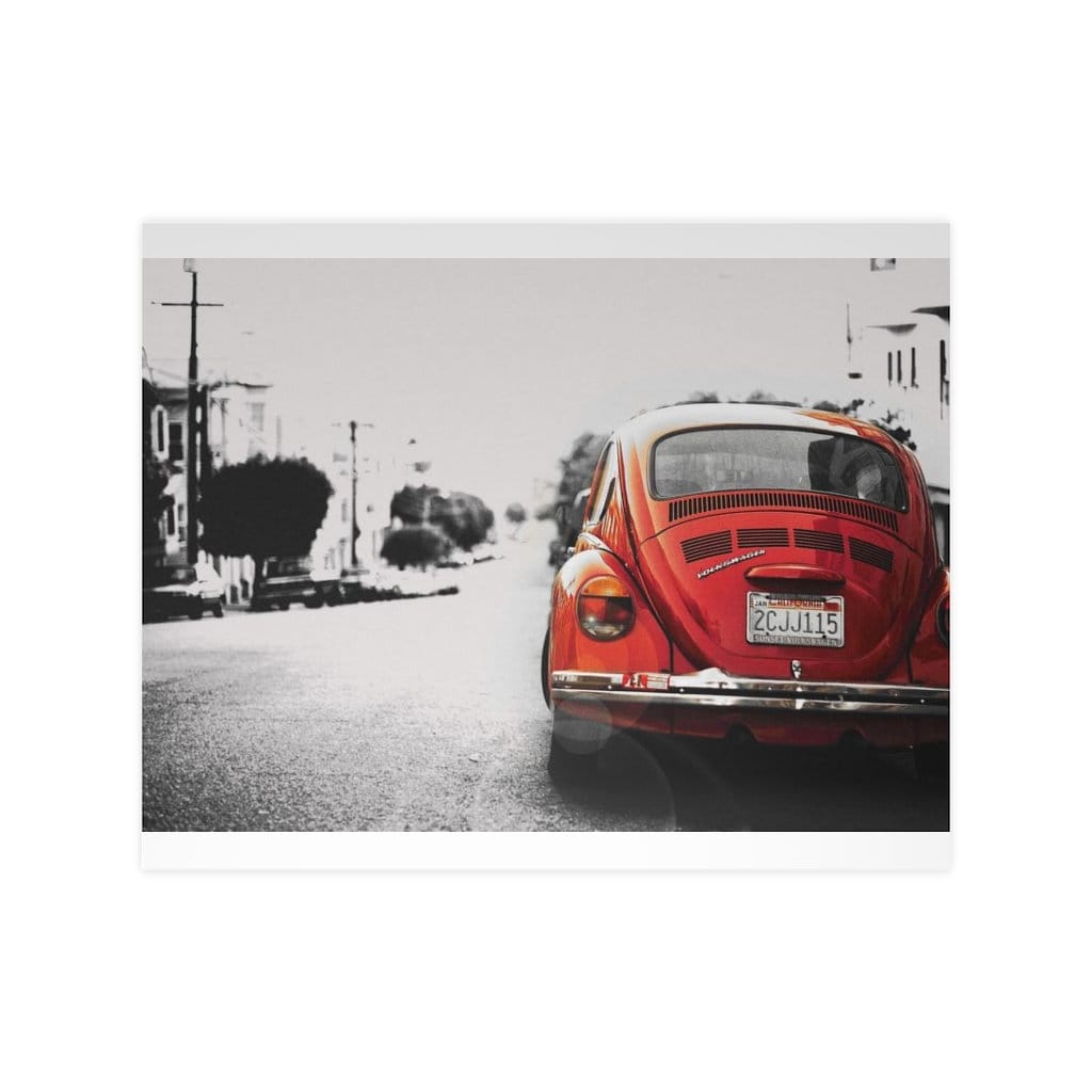 Retro Car Poster, Vintage Volkswagen Photopaper Poster - Etsy