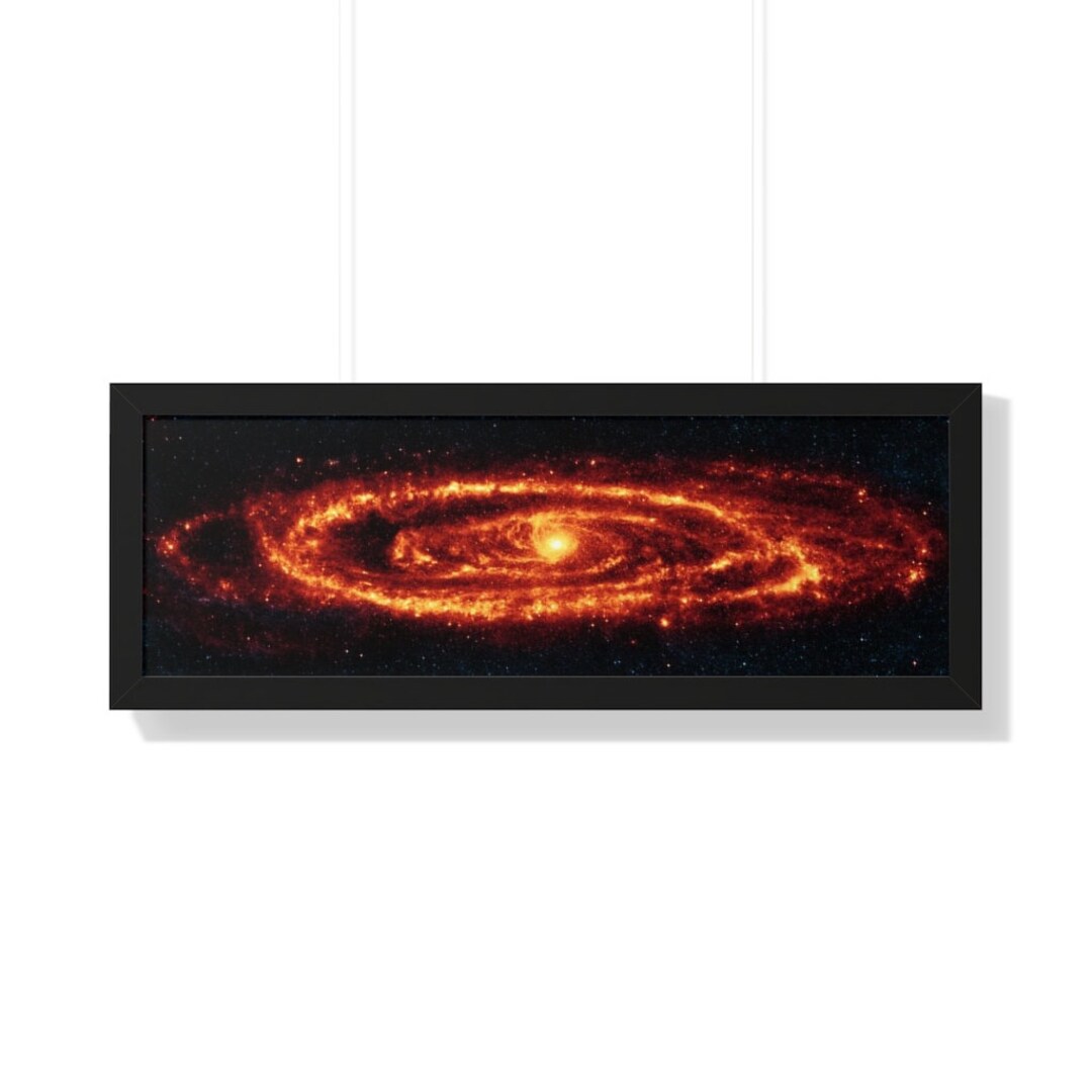Galaxy Poster, Andromeda Galaxy, Space, Framed Horizontal Poster - Etsy