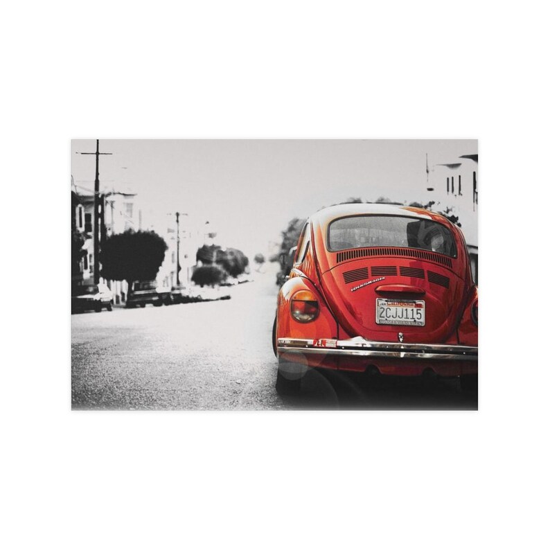 Retro Car Poster, Vintage Volkswagen Photopaper Poster - Etsy