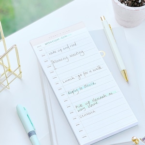 Time Block Daily Planner Pad, Hourly Blocking Notepad, Productivity ...