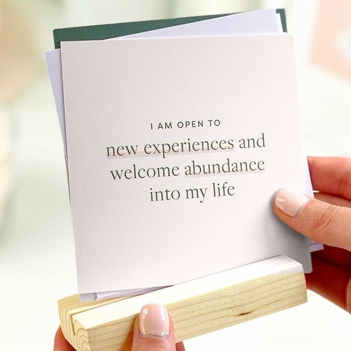 Positive Affirmations Daily Quote Cards Affirmation Card - Etsy