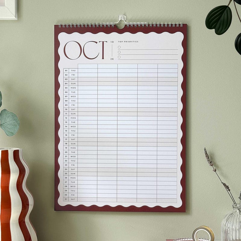 Family Planner 3 Column - Etsy UK