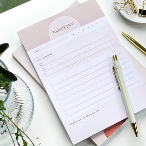 Productivity Planner Notepad A5 Daily Planner Pad, Office Desk Planner ...