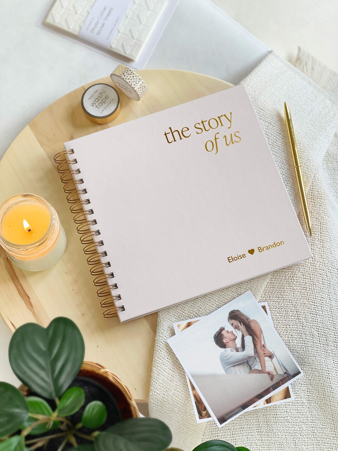 The Story of Us Couples Scrapbook, Personalised Memory Book, Valentines ...