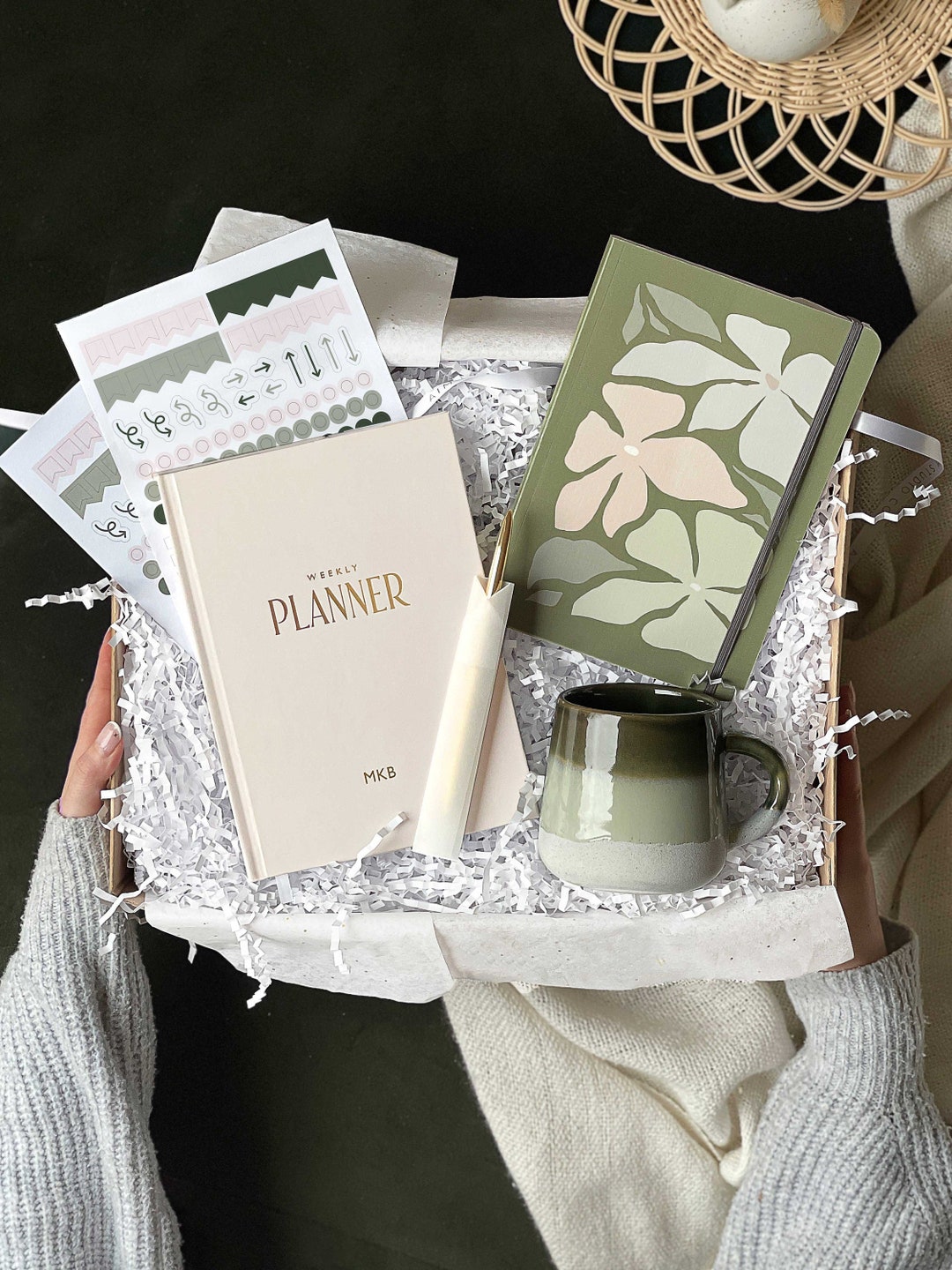 Personalised Stationery Gift Set With Mug, Customised Stationery Set ...