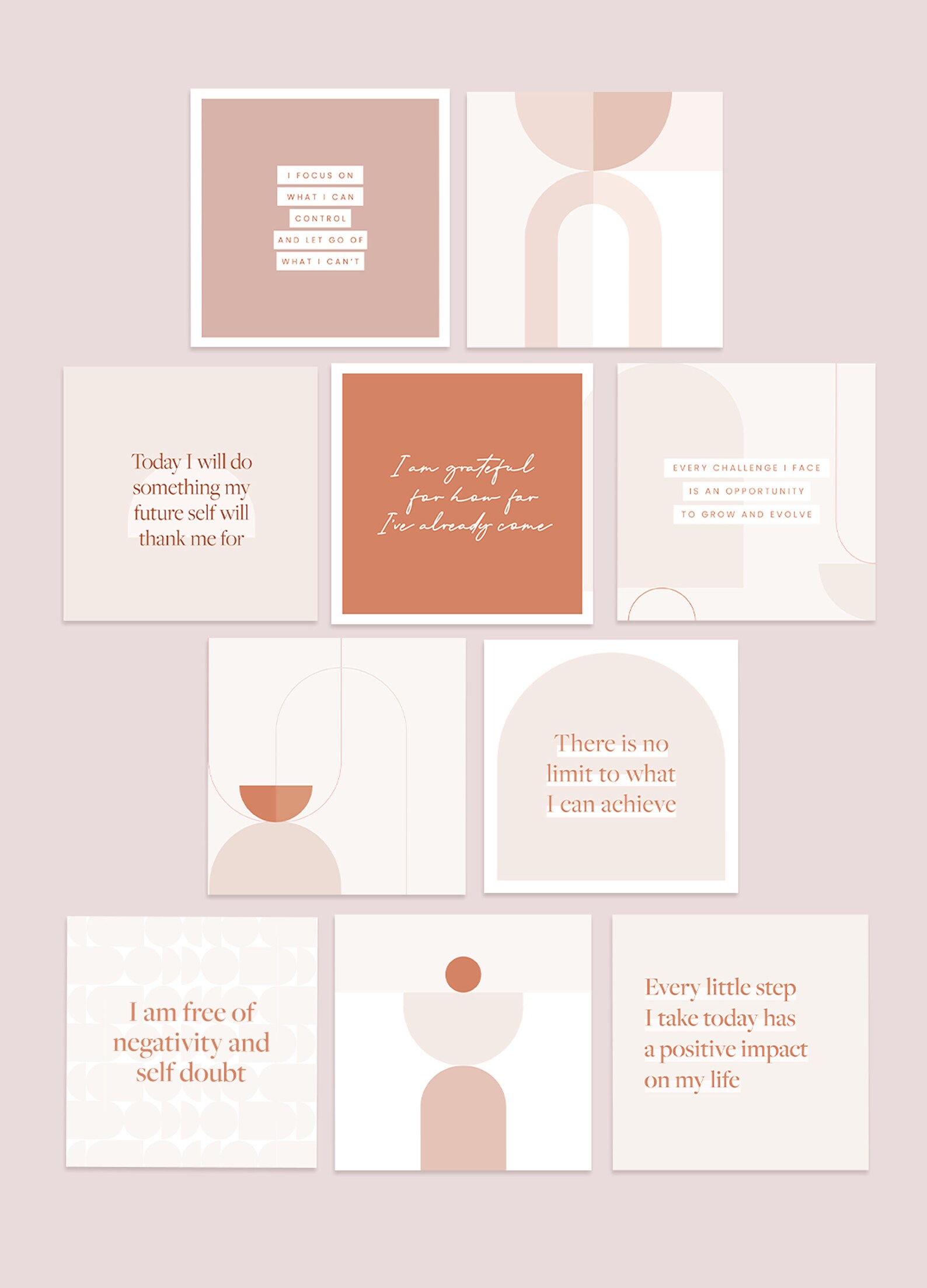 Positive Affirmations Daily Quote Cards Affirmation Card | Etsy UK