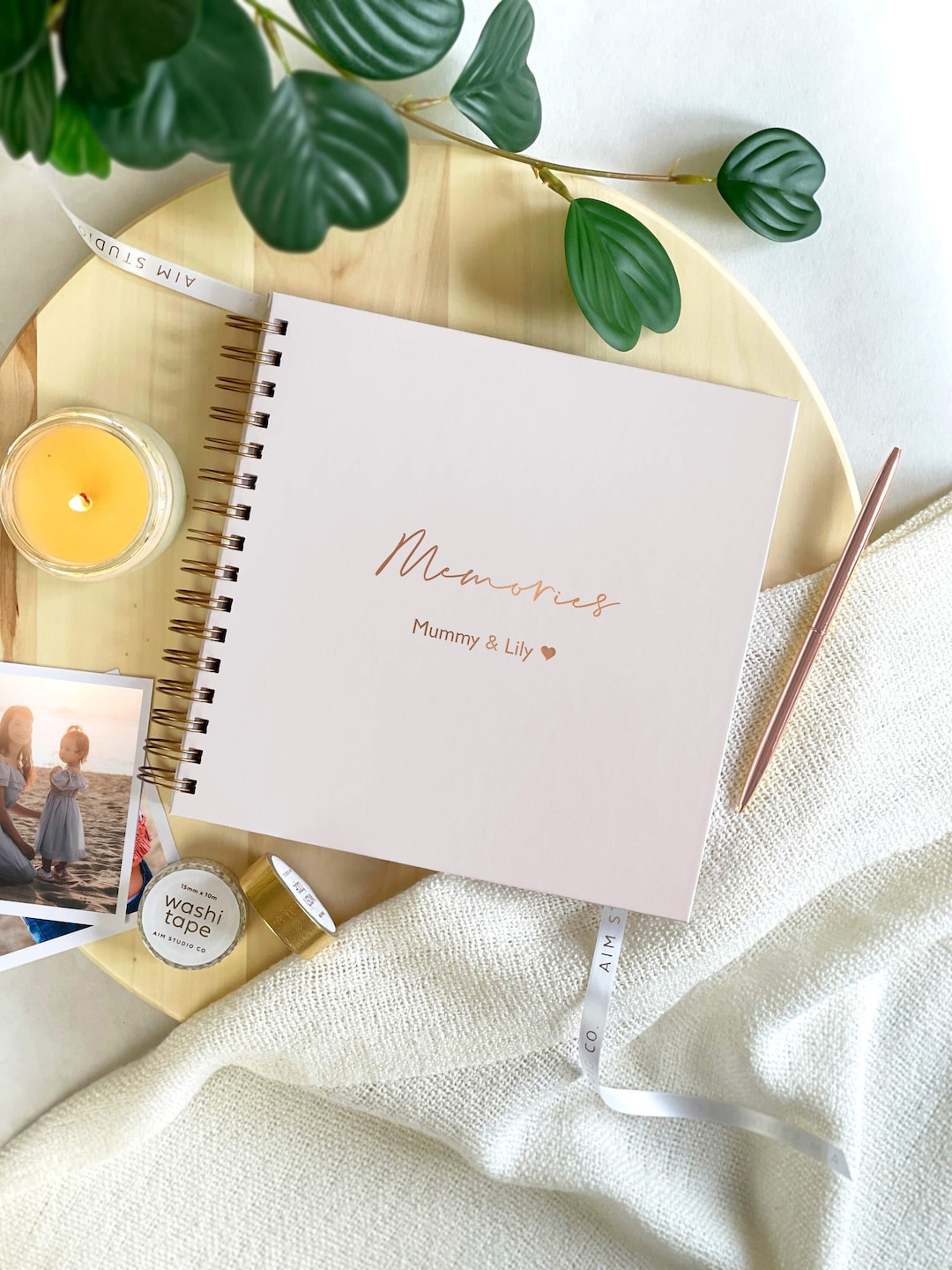 Personalised Memory Book for Mum, Memories Album, Custom Scrapbook ...