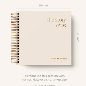 The Story of Us Couples Scrapbook, Personalised Memory Book, Valentines ...