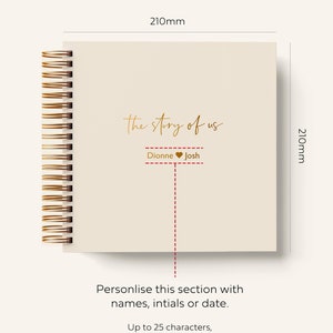Personalised Couples Scrapbook, the Story of Us Memory Book ...
