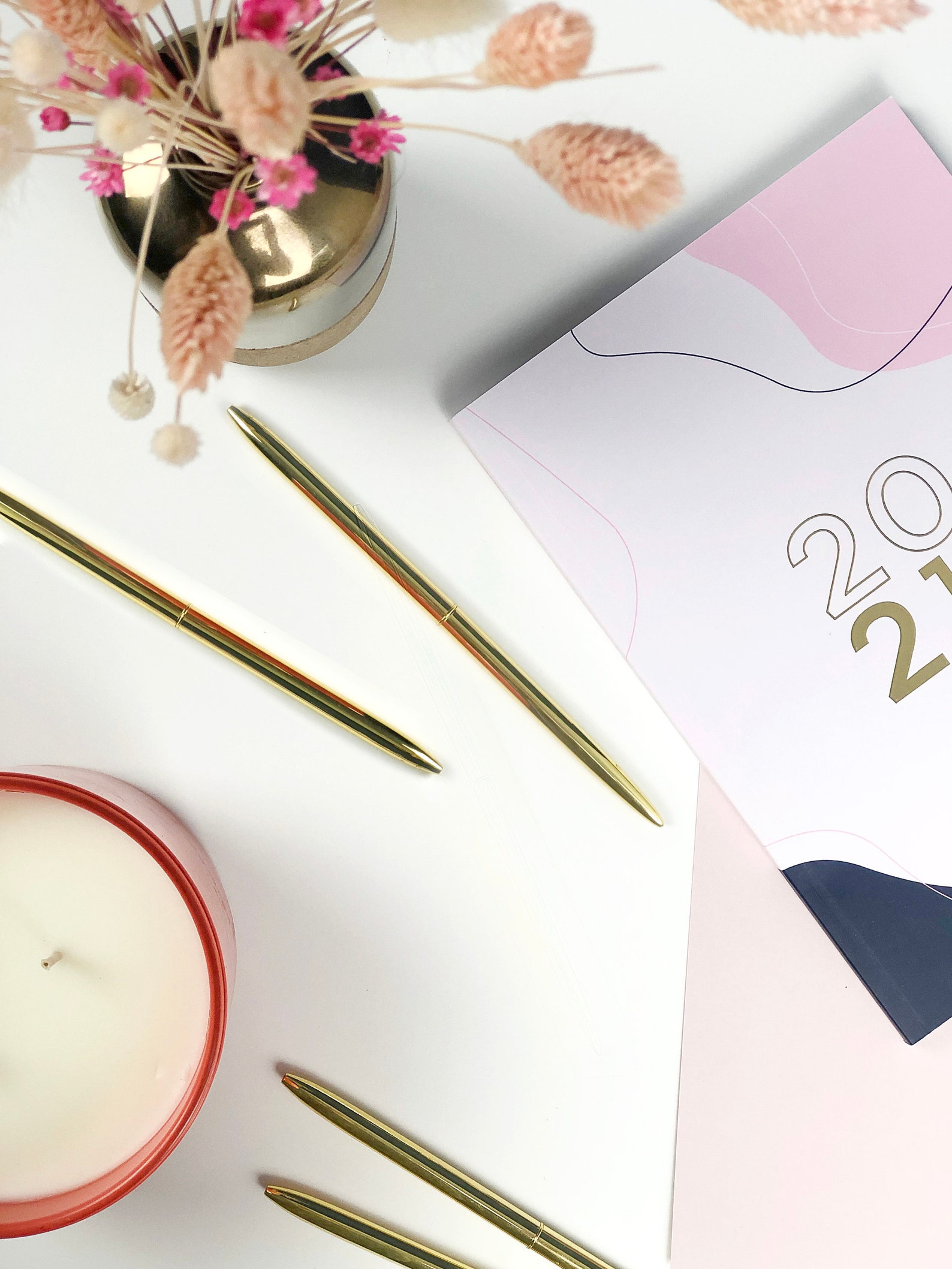 Gold Metal Pen Slim Ballpoint Pen Office Stationery - Etsy UK