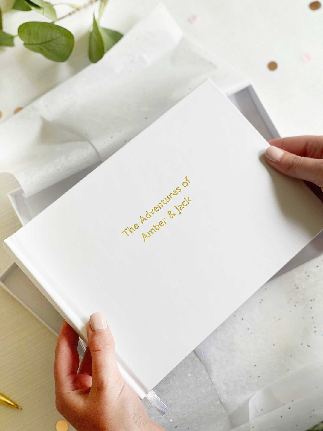 Personalised Minimal Scrapbook | Couples Memory Book, Wedding Guest ...