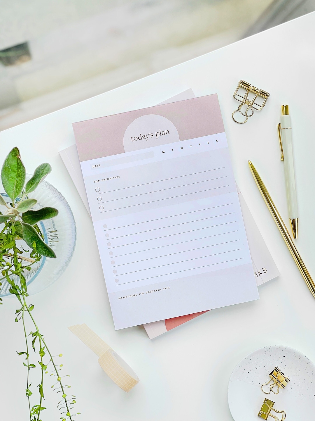 A5 Daily Planner Pad, Productivity Planner Notepad, Office Desk Planner ...
