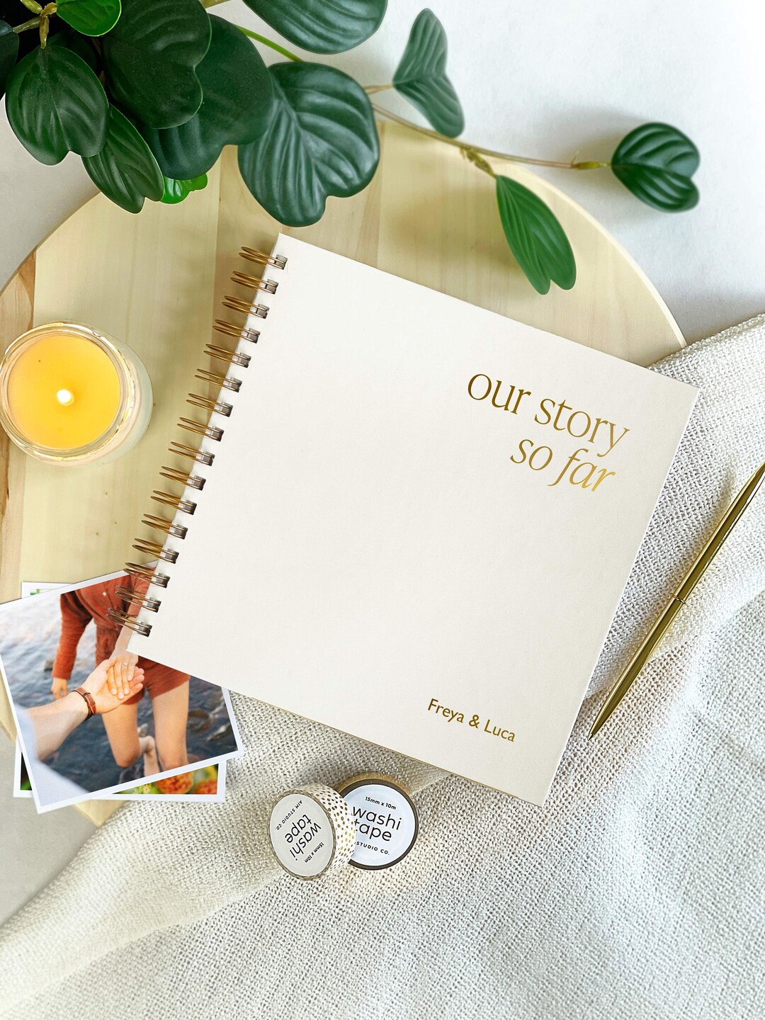 Our Story so Far Memory Book, Personalised Scrapbook for Couples ...