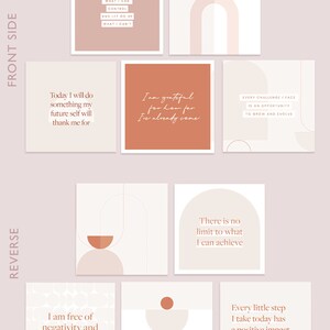 Positive Affirmations Daily Quote Cards Affirmation Card - Etsy