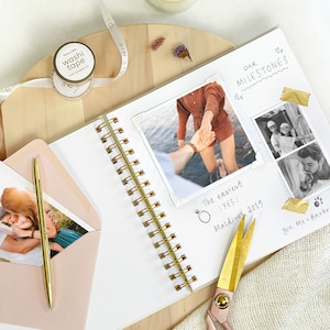 Personalised Couples Memory Book | Scrapbook Album, Paper Wedding ...