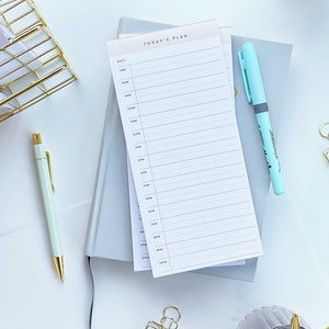 Time Block Daily Planner Pad, Hourly Blocking Notepad, Productivity ...