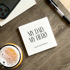 Personalised Coaster for Dad | New Dad Gift From Baby, Father's Day ...
