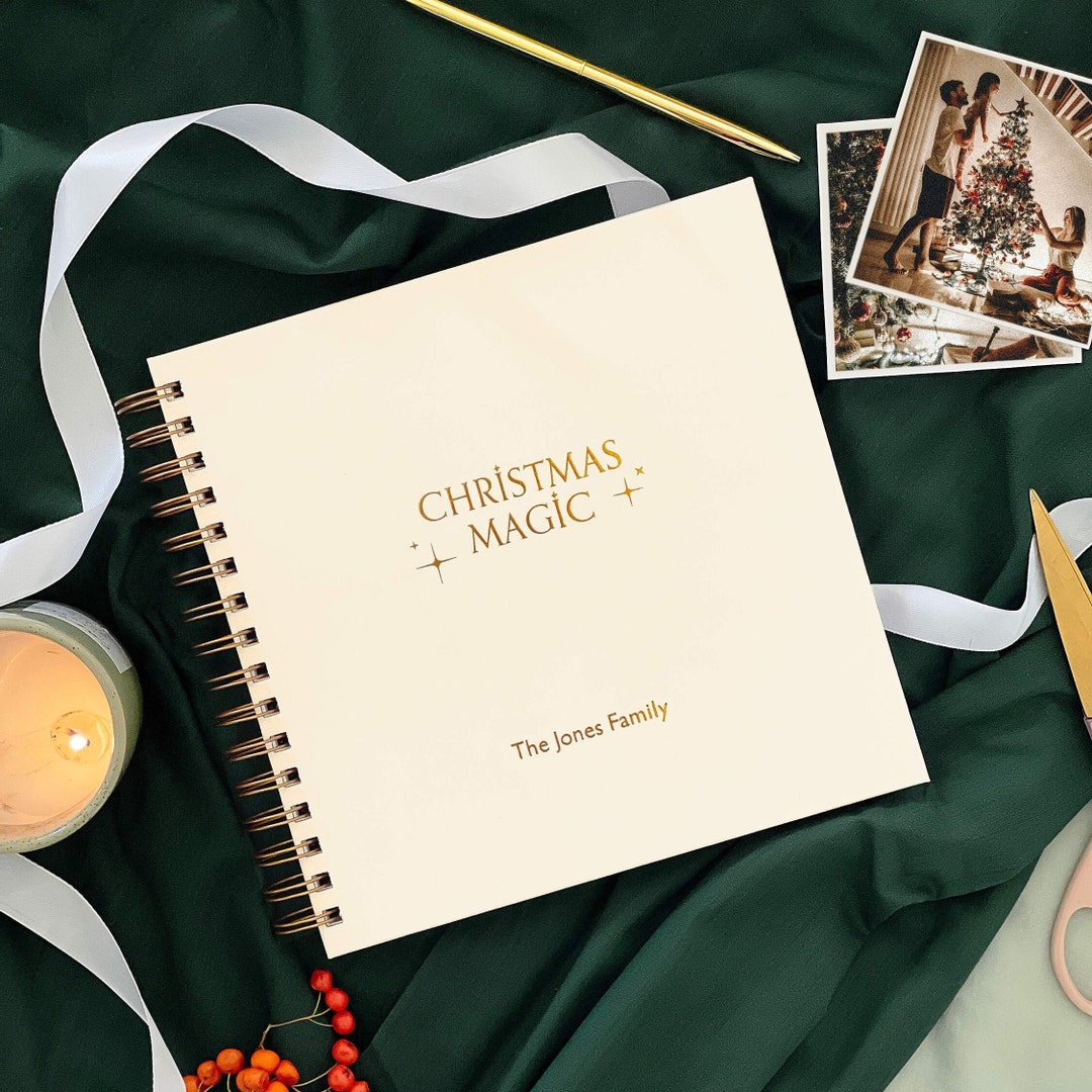 Personalised Christmas Memory Book | Family Keepsake Book, Christmas ...