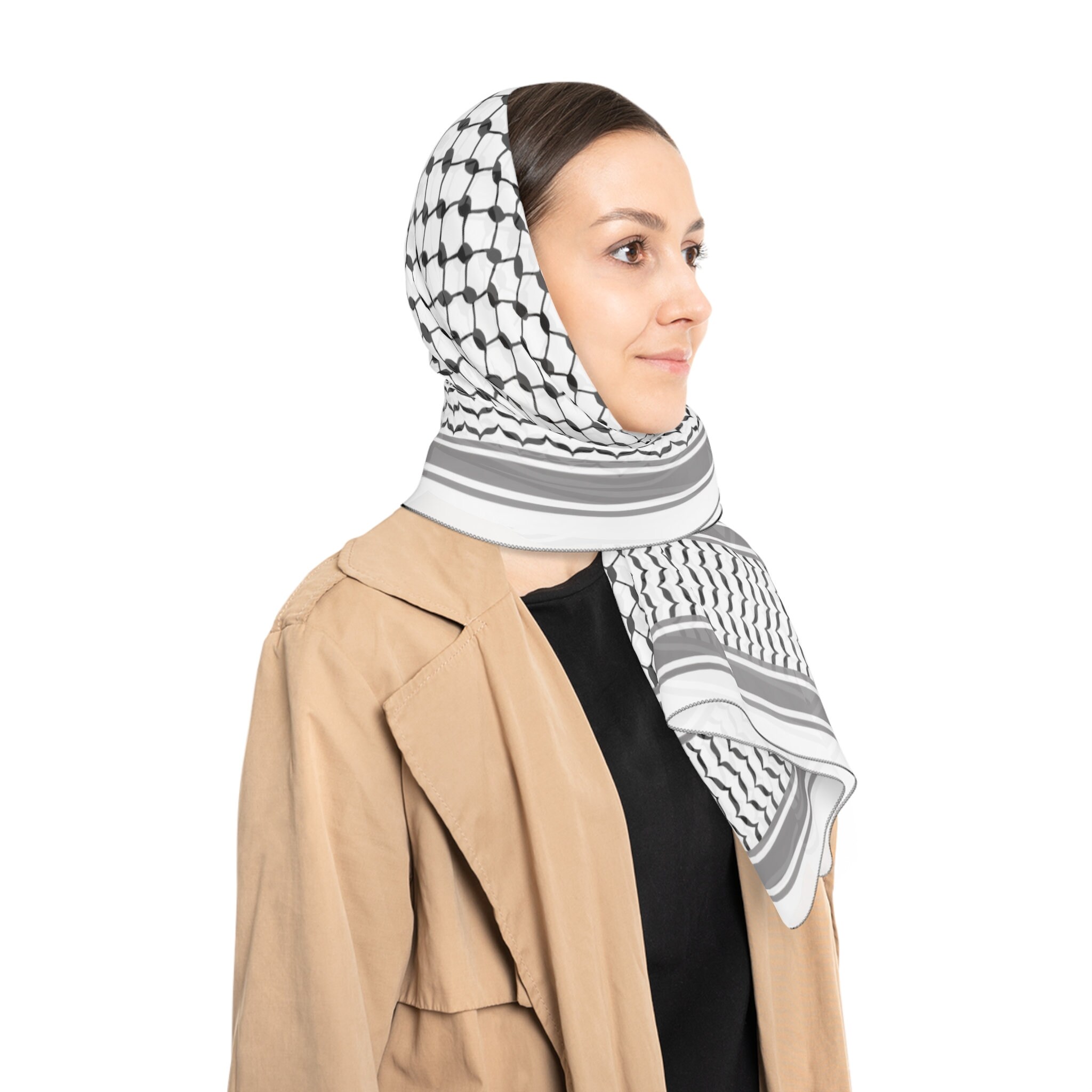 Poly Palestinian Keffiyeh Scarf - Etsy