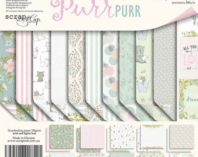 12x12 Wedding Paper Pad, Scrapmir Tenderness Collection, Floral ...