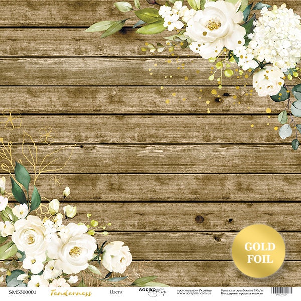 12x12 Wedding Paper Pad Scrapmir Tenderness Collection | Etsy