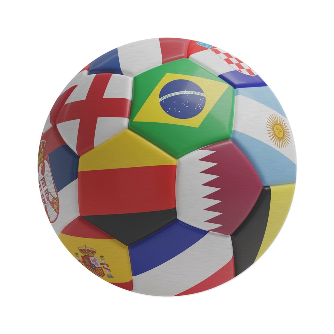 World Flags Soccer Ball Round Rug for All Soccer Lovers - Etsy