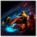 Printable Ferrari F1, Formula One Racing Abstract Neon Art Instant ...