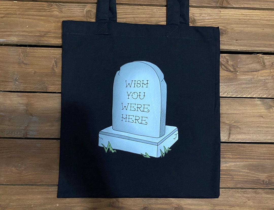 Gravestone Tote Bag Headstone Bag Grave Shopping Bag - Etsy