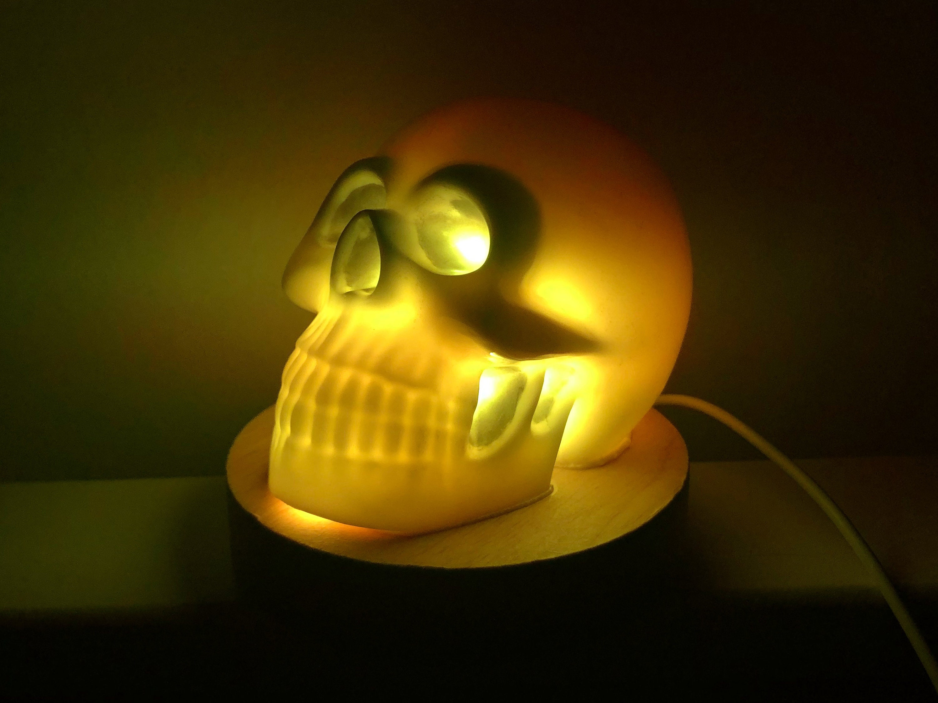 Rainbow Skull Lamp 3D Desk Lamp Skeleton Light Alternative | Etsy