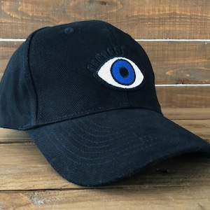 Evil Eye Baseball Cap - Unisex Cap, Black Alternative Hat for Women ...