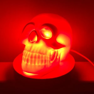 Rainbow Skull Lamp - 3D Desk Lamp, Skeleton Light, Alternative Home ...