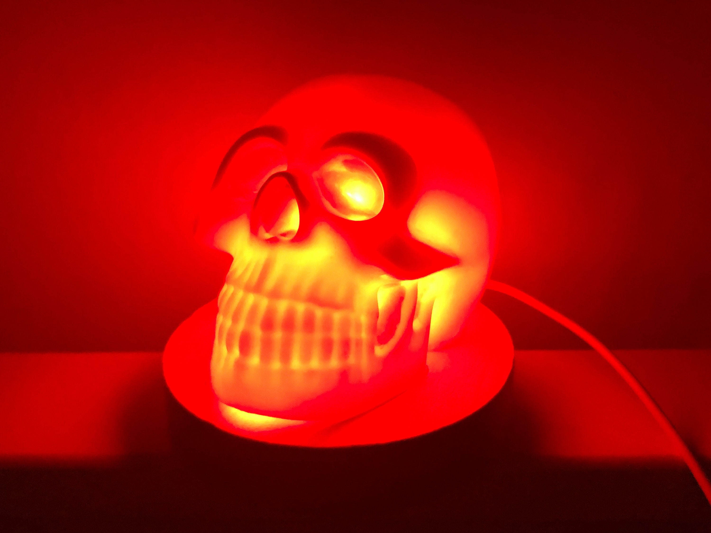 Rainbow Skull Lamp 3D Desk Lamp Skeleton Light Alternative | Etsy