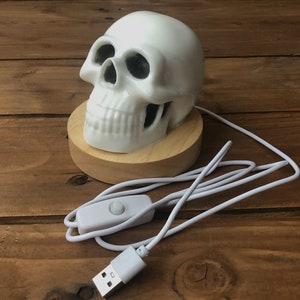 Rainbow Skull Lamp - 3D Desk Lamp, Skeleton Light, Alternative Home ...