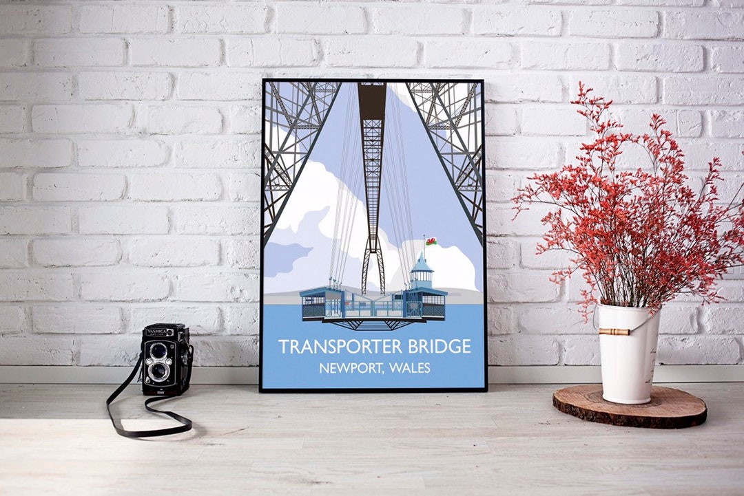 Newport Transporter Bridge Digital Print - Etsy