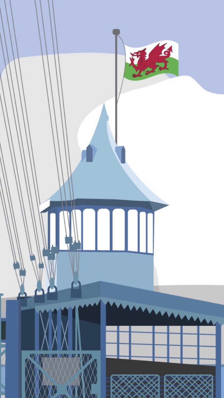 Newport Transporter Bridge Digital Print - Etsy