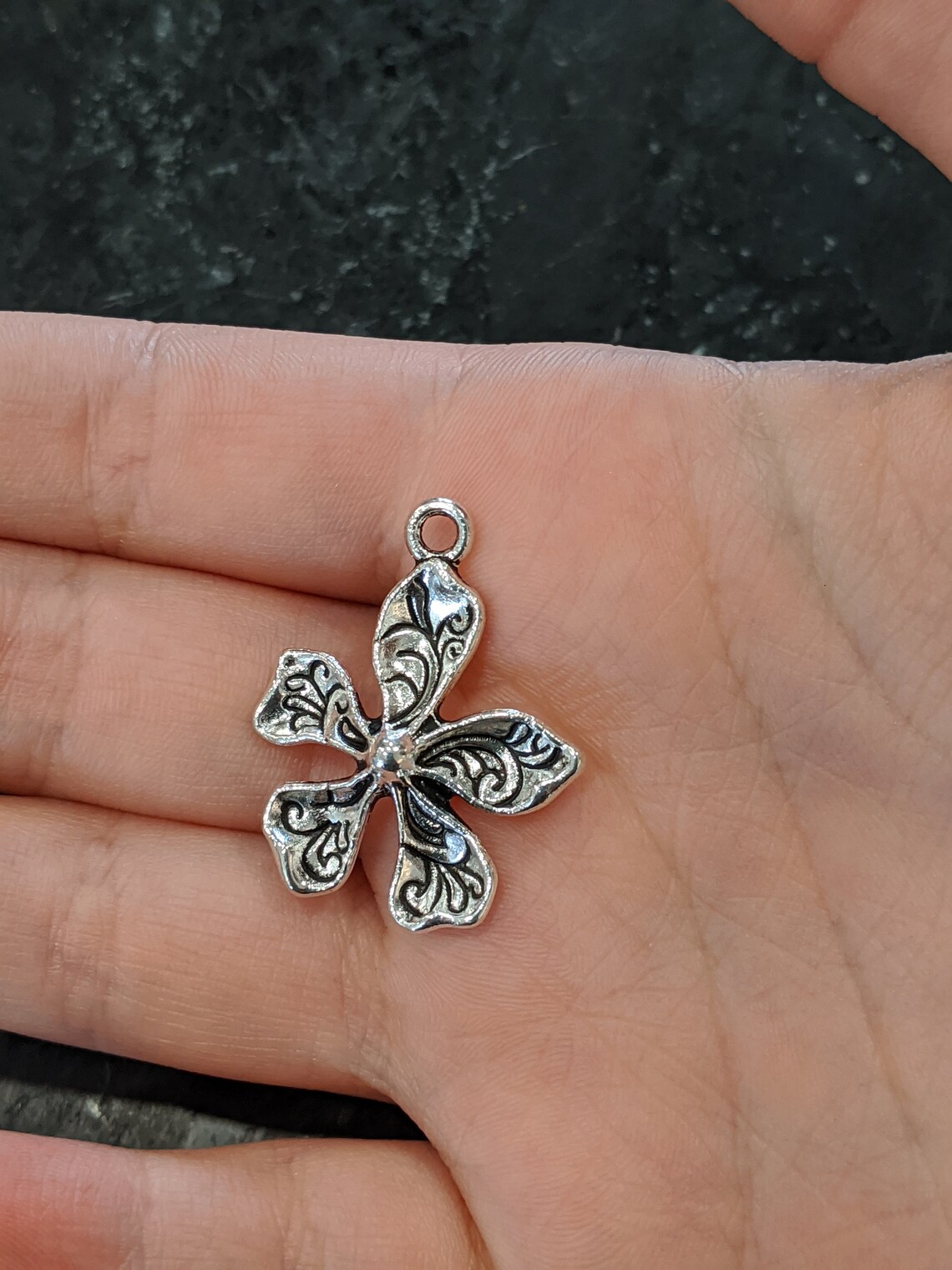 Flower Charm - Etsy