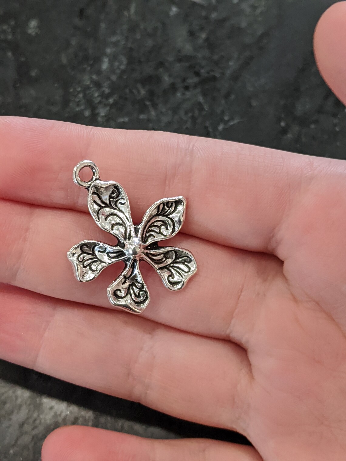 Flower Charm - Etsy