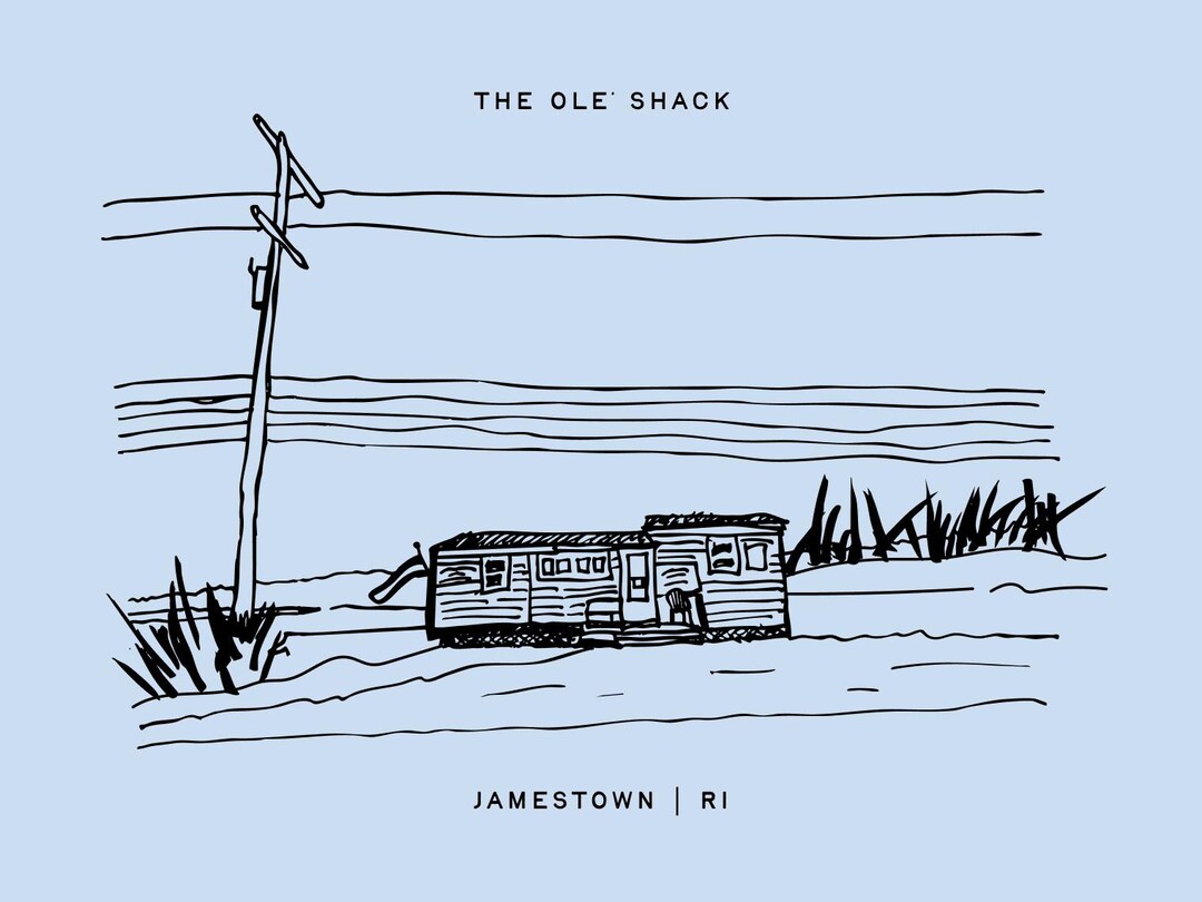 The Ole' Abandoned Shack in Jamestown Illustration | Rhode Island ...
