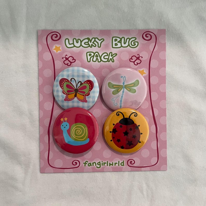 Lucky Bug Pin Pack - Etsy