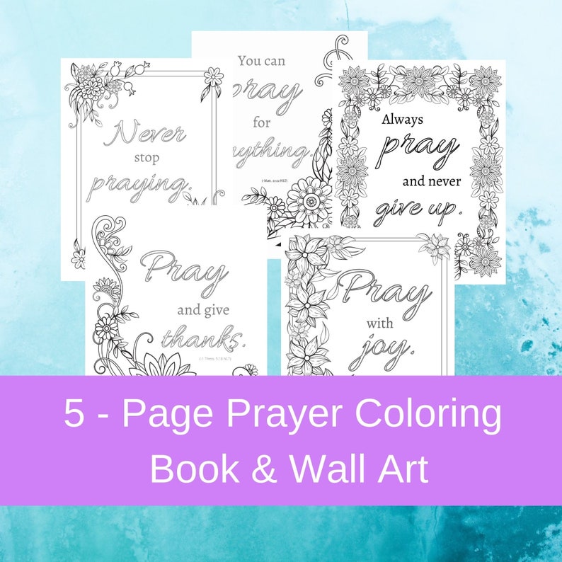 Prayer Scripture Coloring Pages Bible Verse Coloring Pages Printable ...