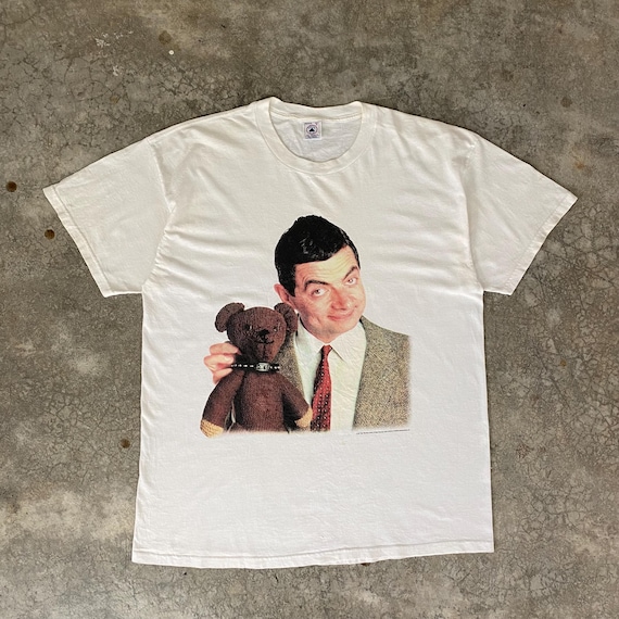 Vintage 1997 Mr. Bean Teddy Bear T-Shirt - Rowan Atki… - Gem