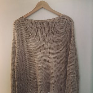 Loose Knit Sweater Pattern, Easy Knitting Pattern, Pattern for ...