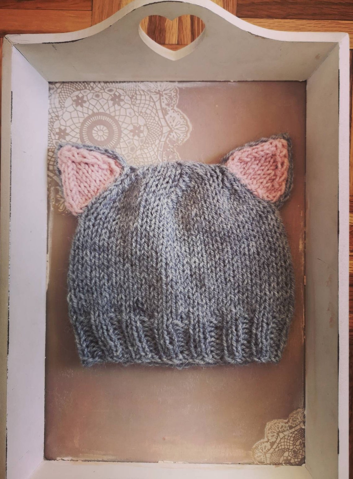 Baby Hat Knitting Pattern Kitty Cat Knitting Pattern Baby - Etsy